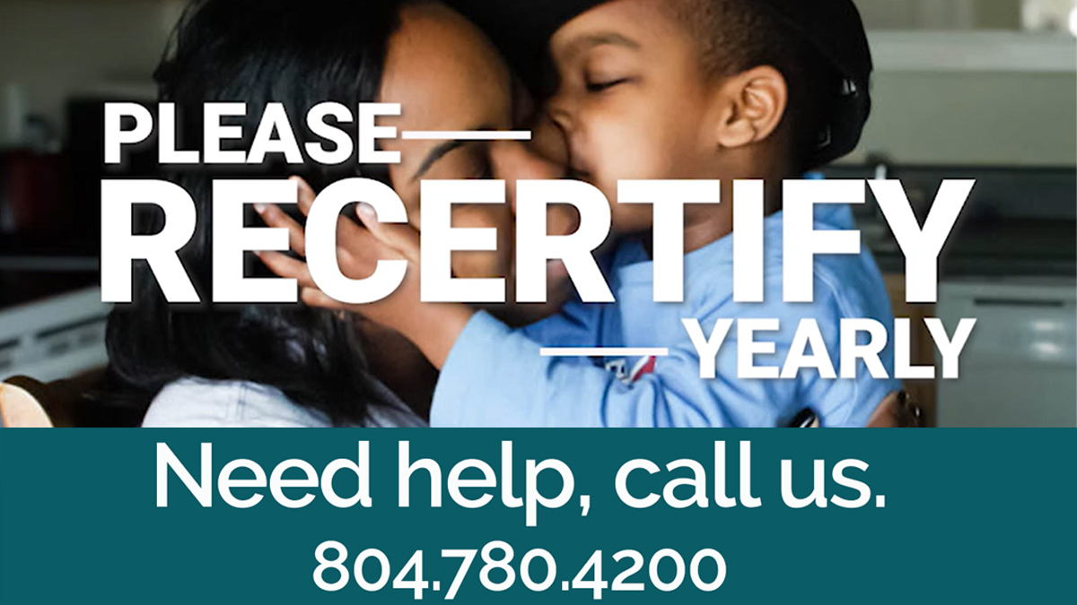 Recertify | Richmond Redevelopment & Housing Authority